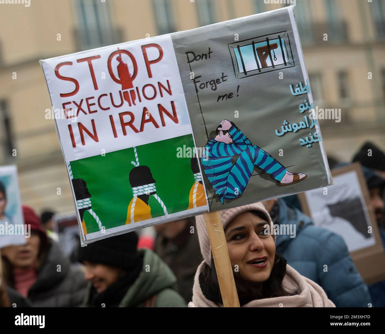 Iran protest poster hi-res stock photography and images - Alamy