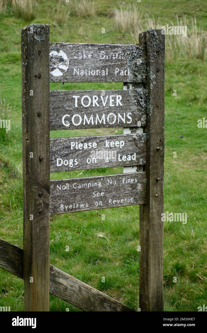 Torver Common, Nr Coniston Water, Lake District National Park, Cumbria ...