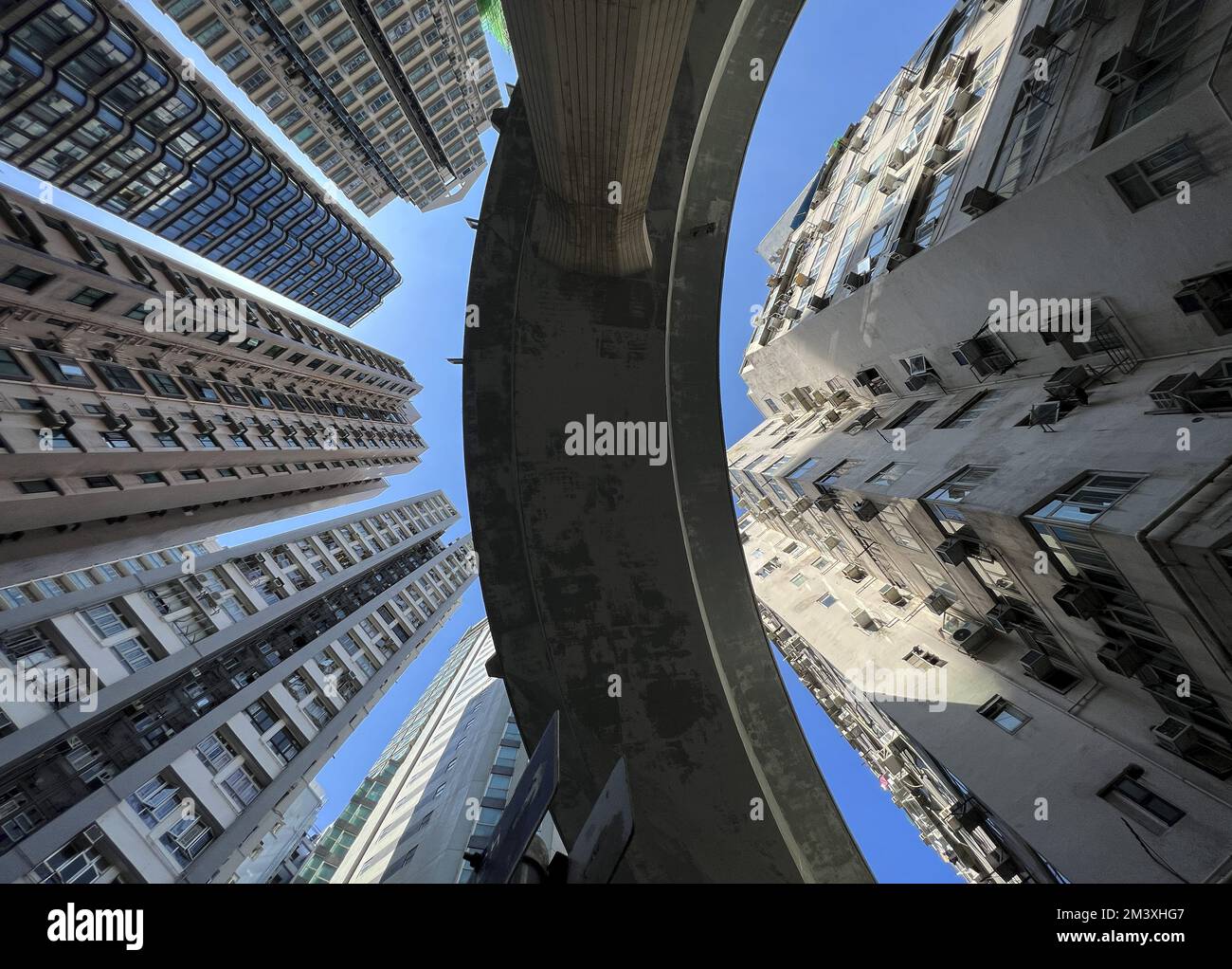 The Hill Road Flyover is seen at Shek Tong Tsui. The Flyover, an ...