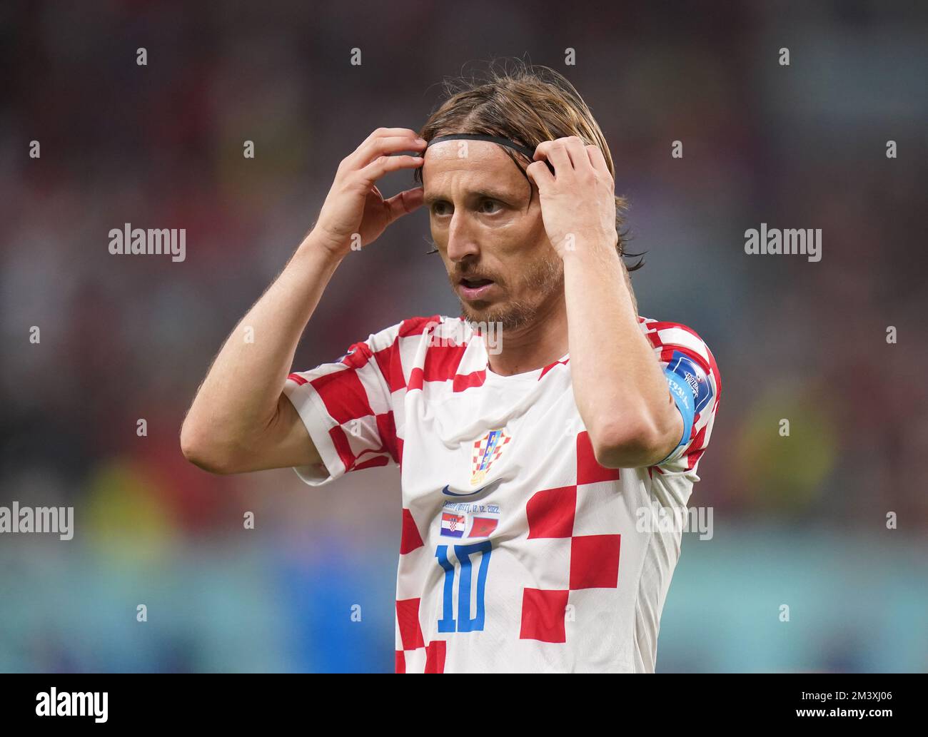Croatia's Luka Modric during the FIFA World Cup third place play-off ...
