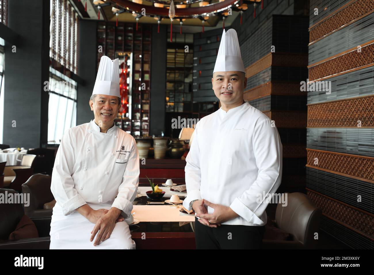 Michelin-starred Chef Paul Lau Ping-Lui (left) and his student Jayson ...