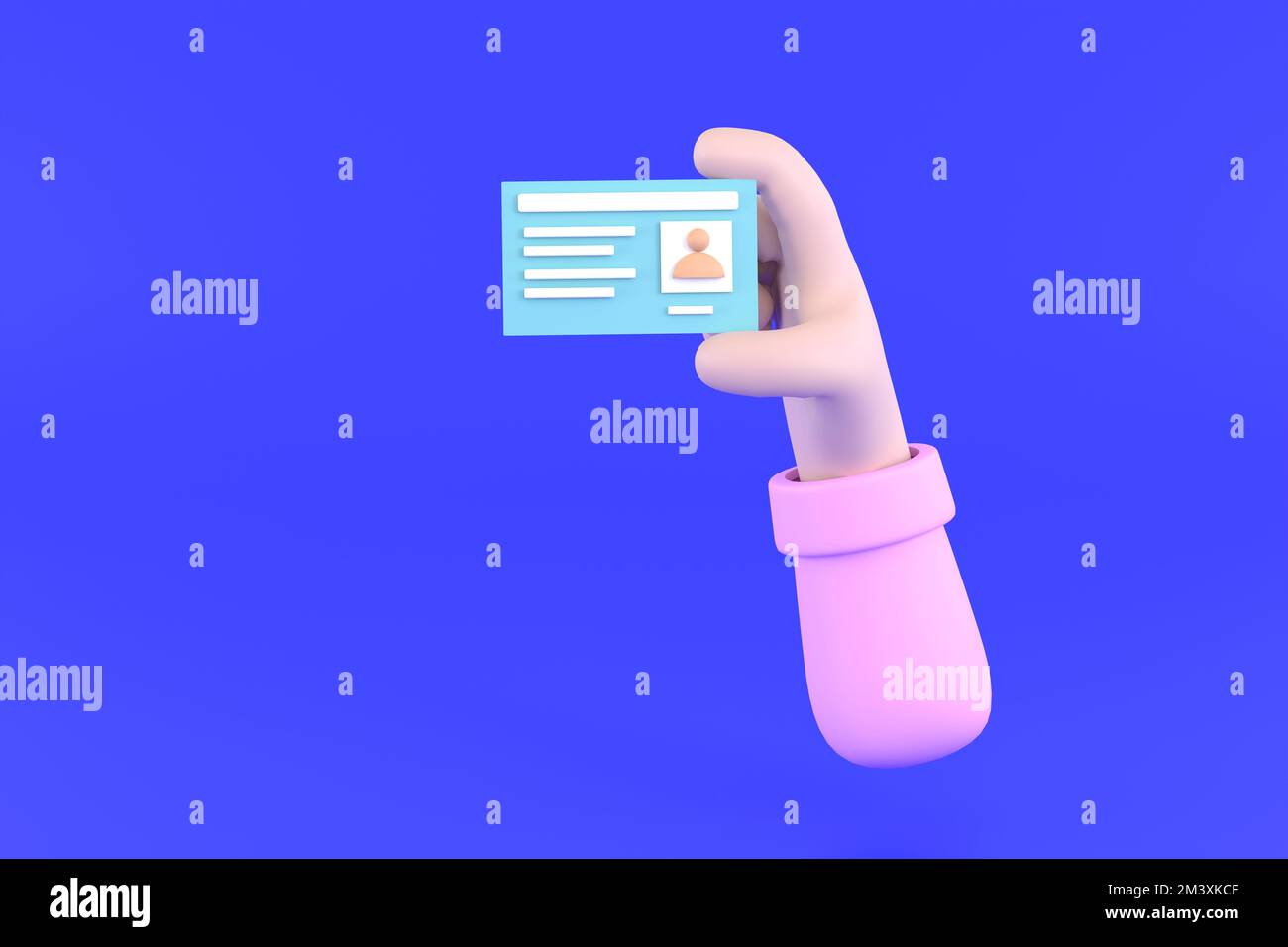 Identity card cartoon photo hi-res stock photography and images - Alamy