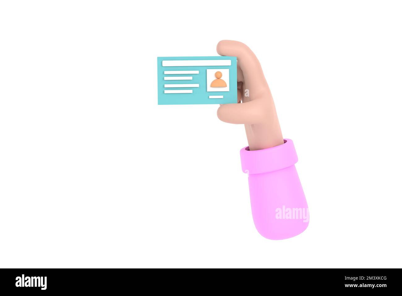 Identity card cartoon photo hi-res stock photography and images - Alamy