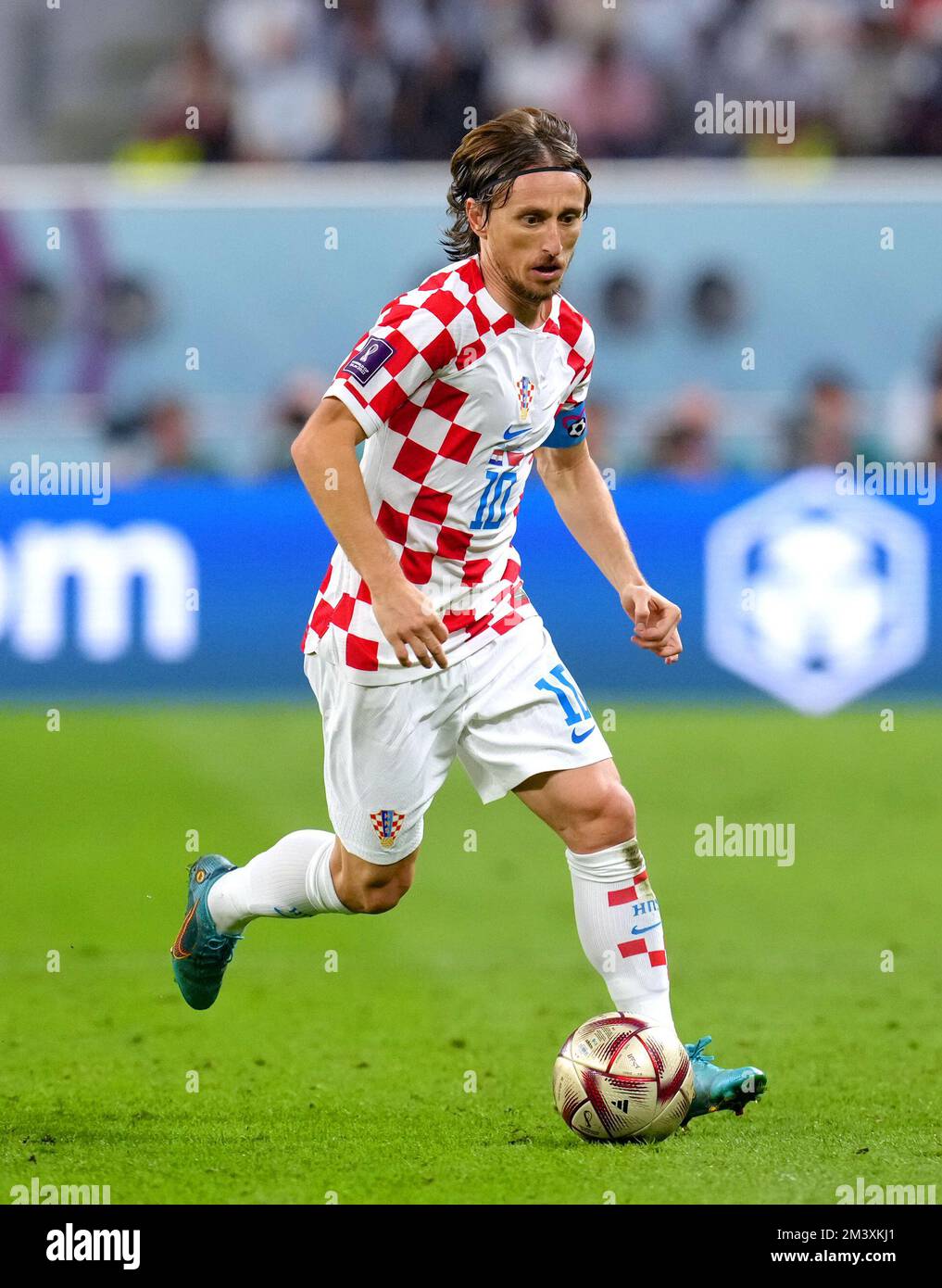 Croatia's Luka Modric during the FIFA World Cup third place play-off ...