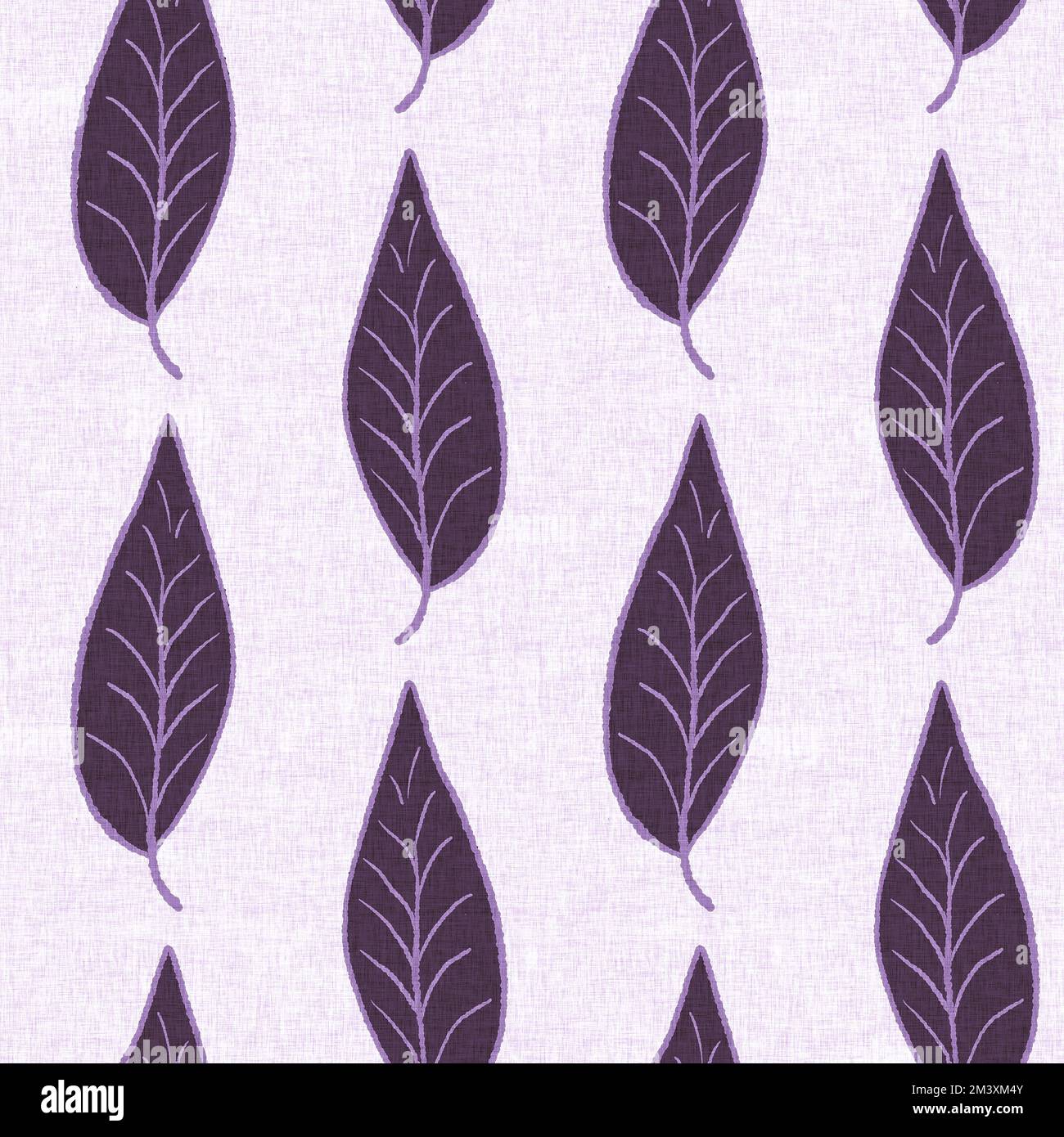 Gender neutral purple botanical foliage seamless raster background ...