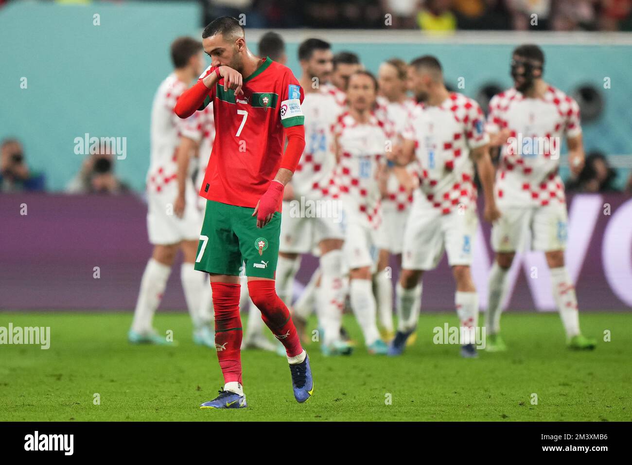 Hakim Ziyech of Morocco during the FIFA World Cup Qatar 2022 match ...