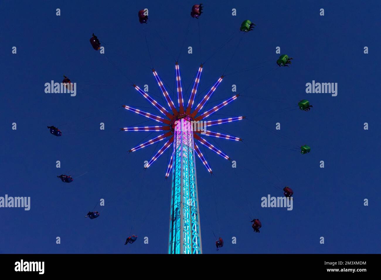 blackpool Star flyer carousel ride Stock Photo - Alamy