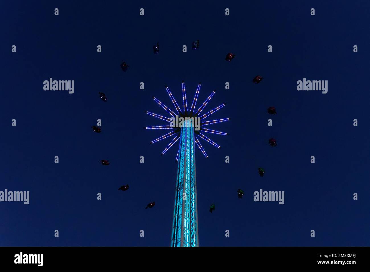 blackpool Star flyer carousel ride Stock Photo - Alamy