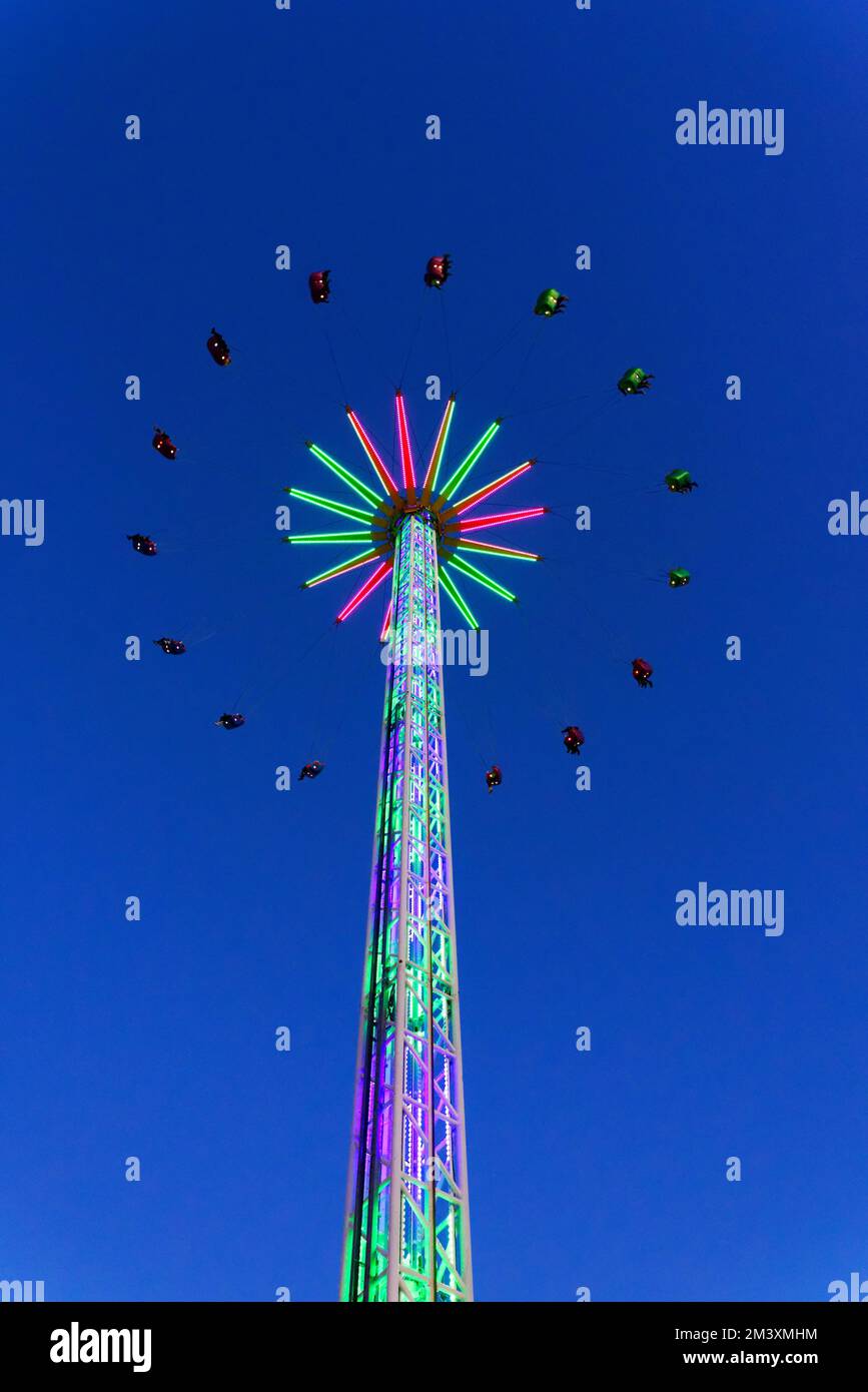 blackpool Star flyer carousel ride Stock Photo - Alamy