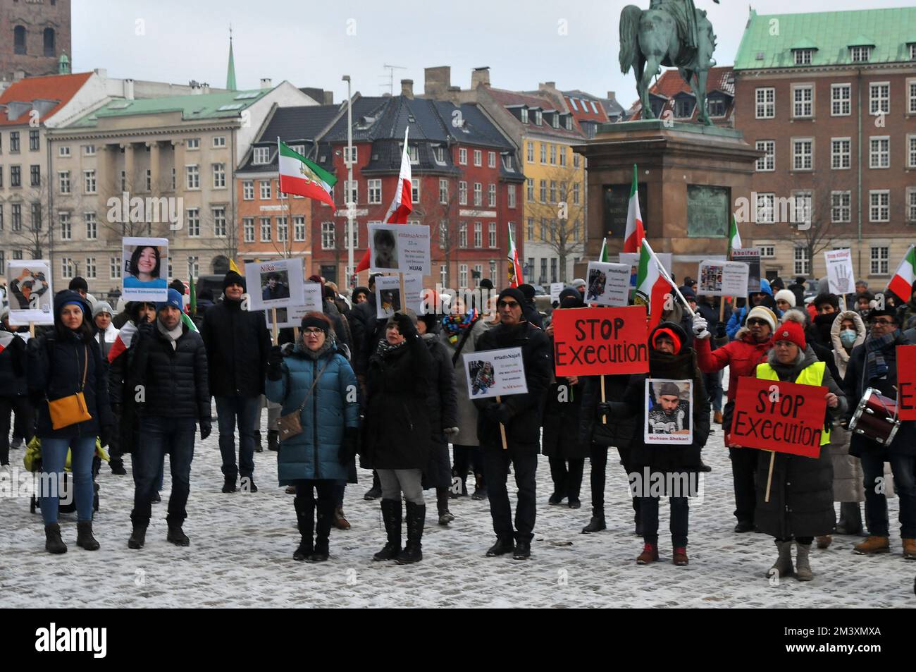 Copenhagen/Denmark/17 December 2022/ Iranian living in Denmark stage ...