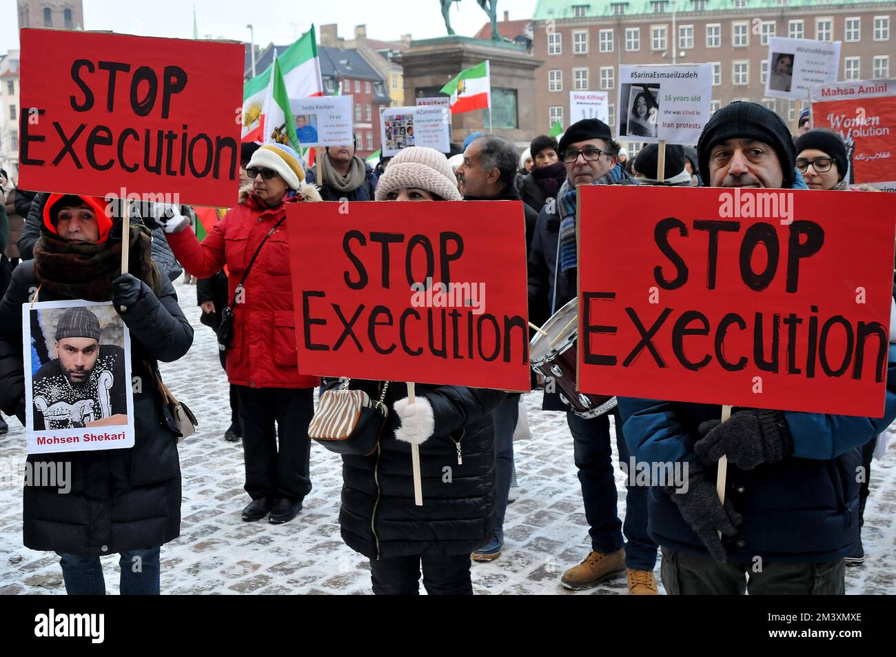 Copenhagen/Denmark/17 December 2022/ Iranian living in Denmark stage ...