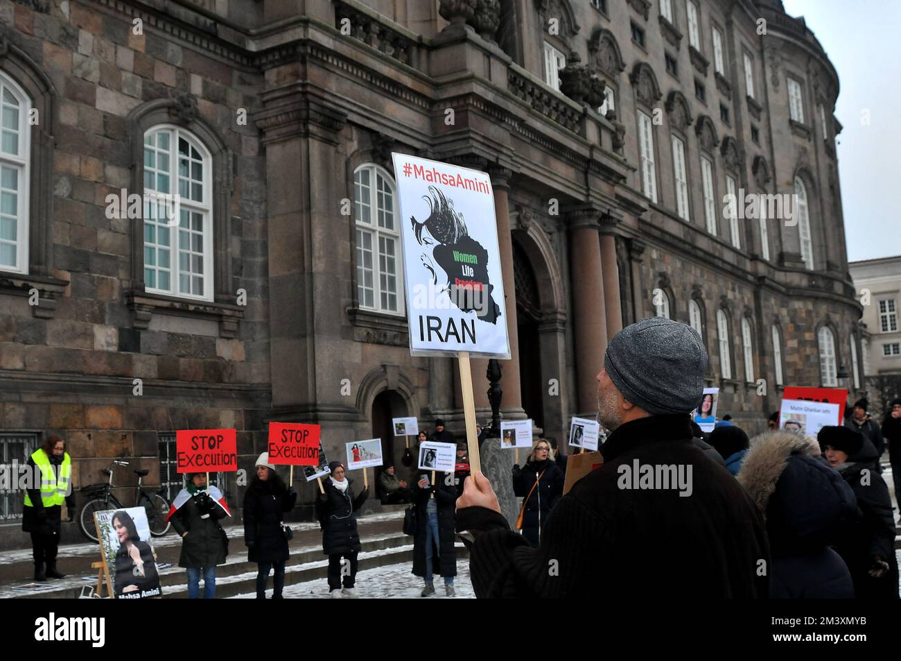 Copenhagen/Denmark/17 December 2022/ Iranian living in Denmark stage ...