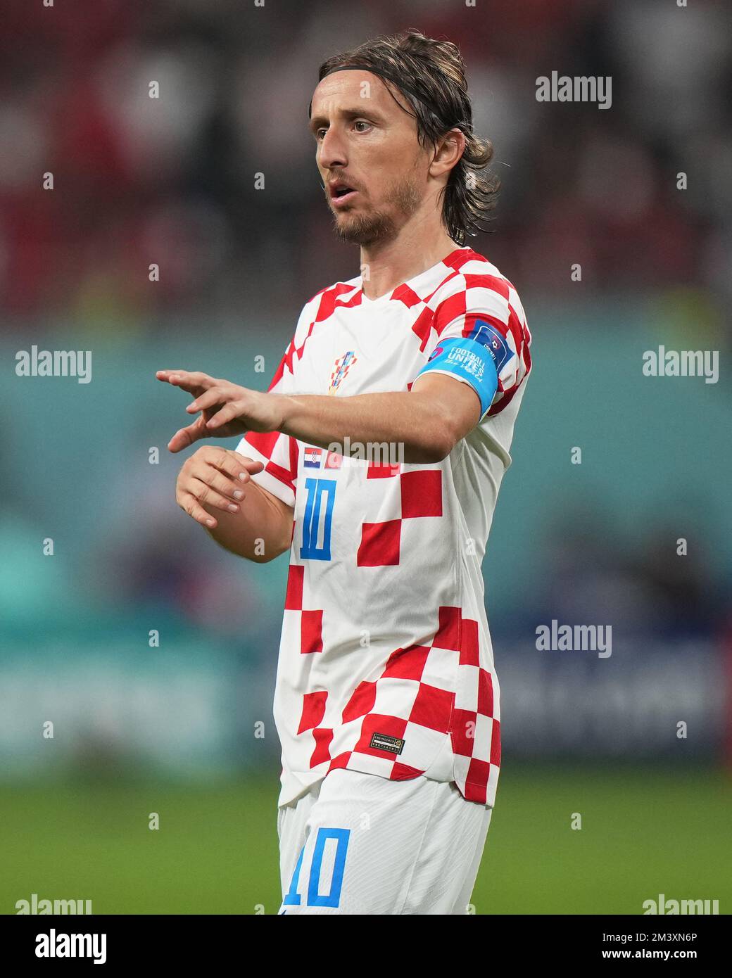 Luka Modric of Croatia during the FIFA World Cup Qatar 2022 match, Play ...