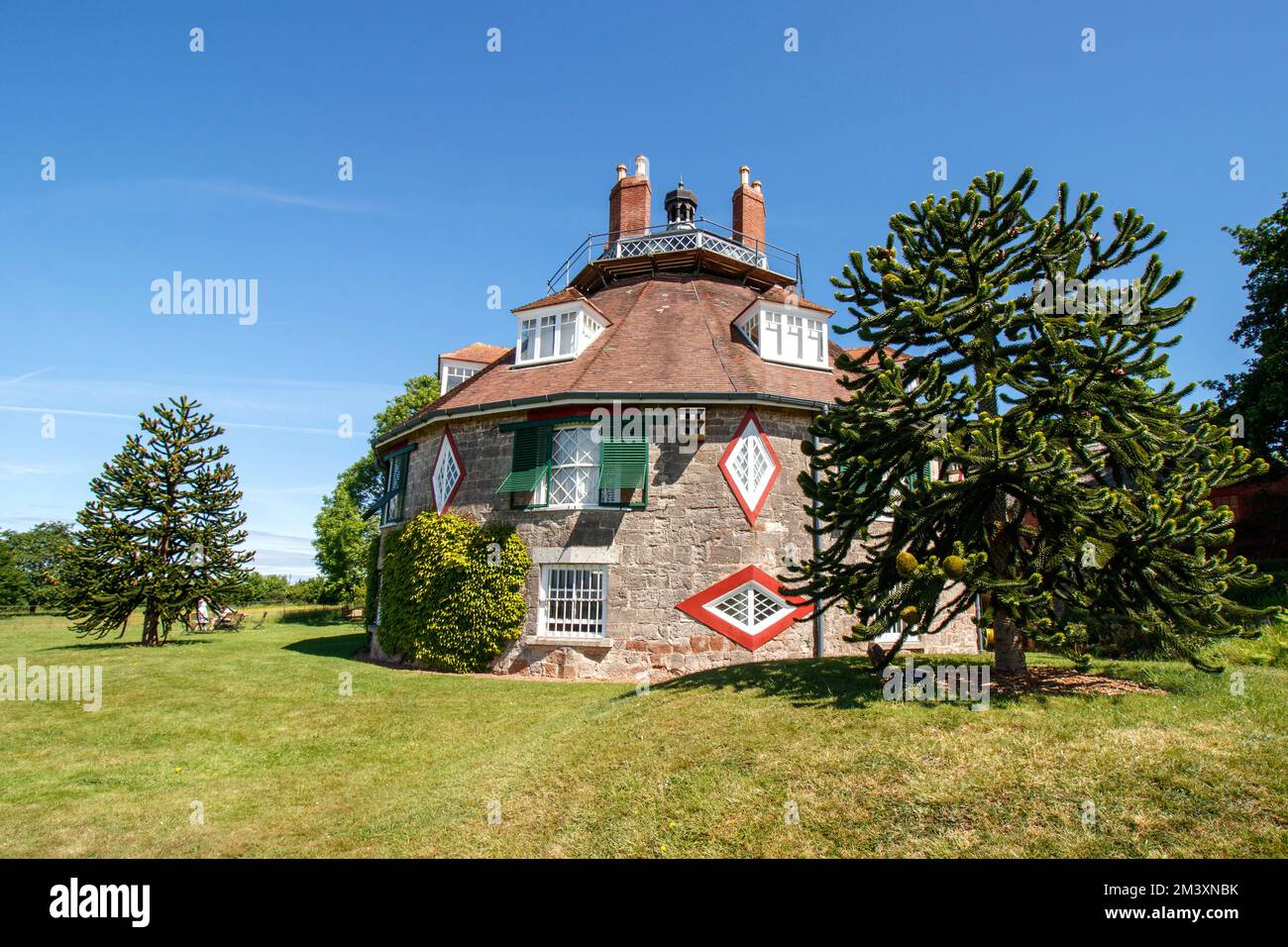 A la ronde. round 16 sided quirky house national trust near exmouth ...