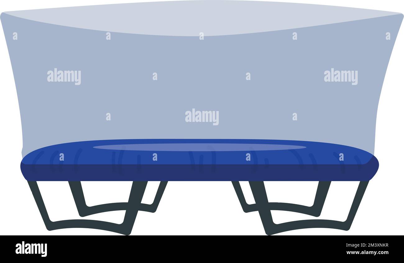 Playground trampoline icon cartoon vector. Elastic jump Stock Vector ...