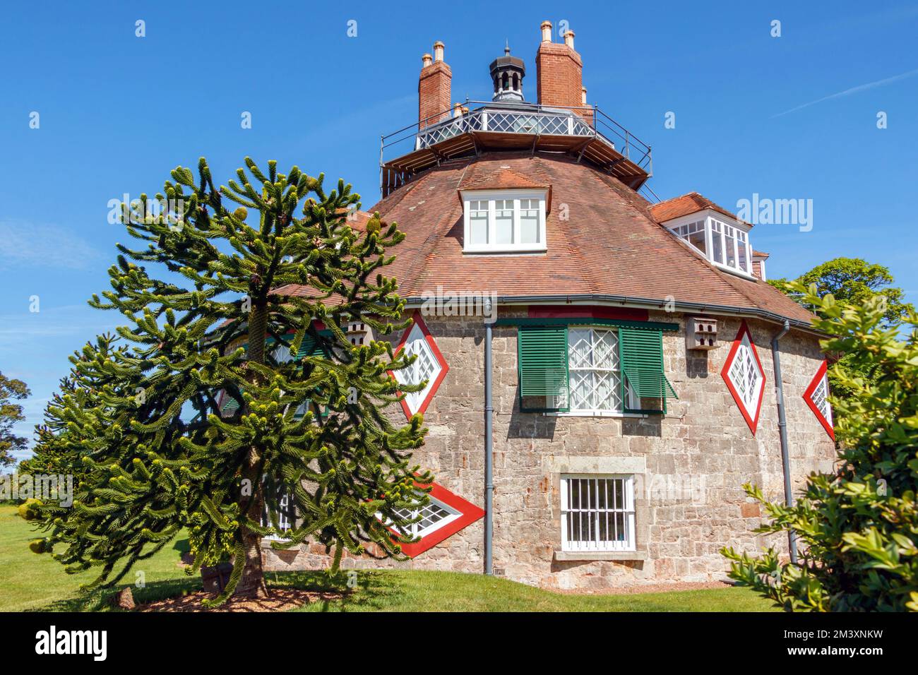 A la ronde. round 16 sided quirky house national trust near exmouth ...