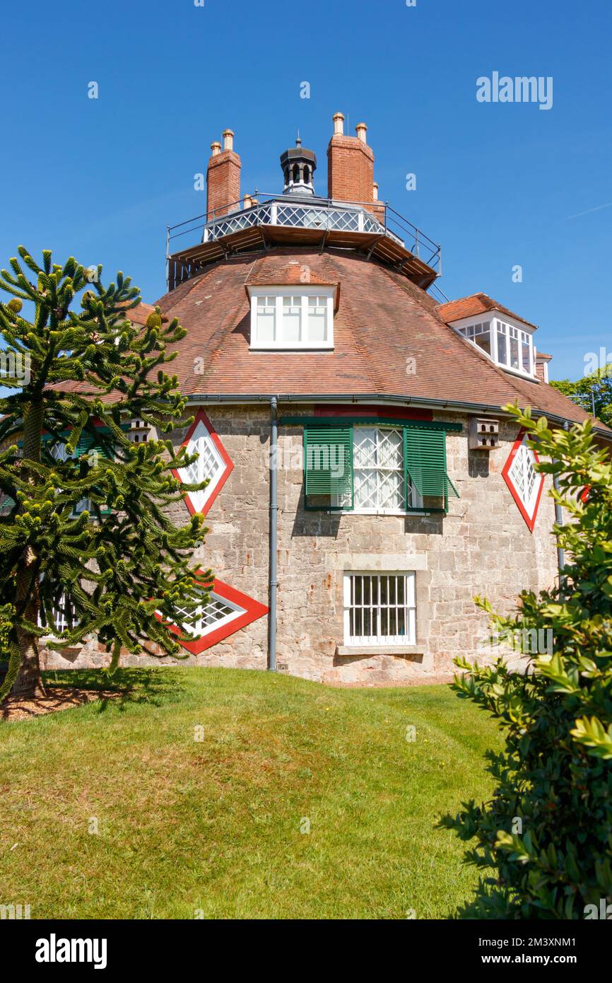 A la ronde. round 16 sided quirky house national trust near exmouth ...