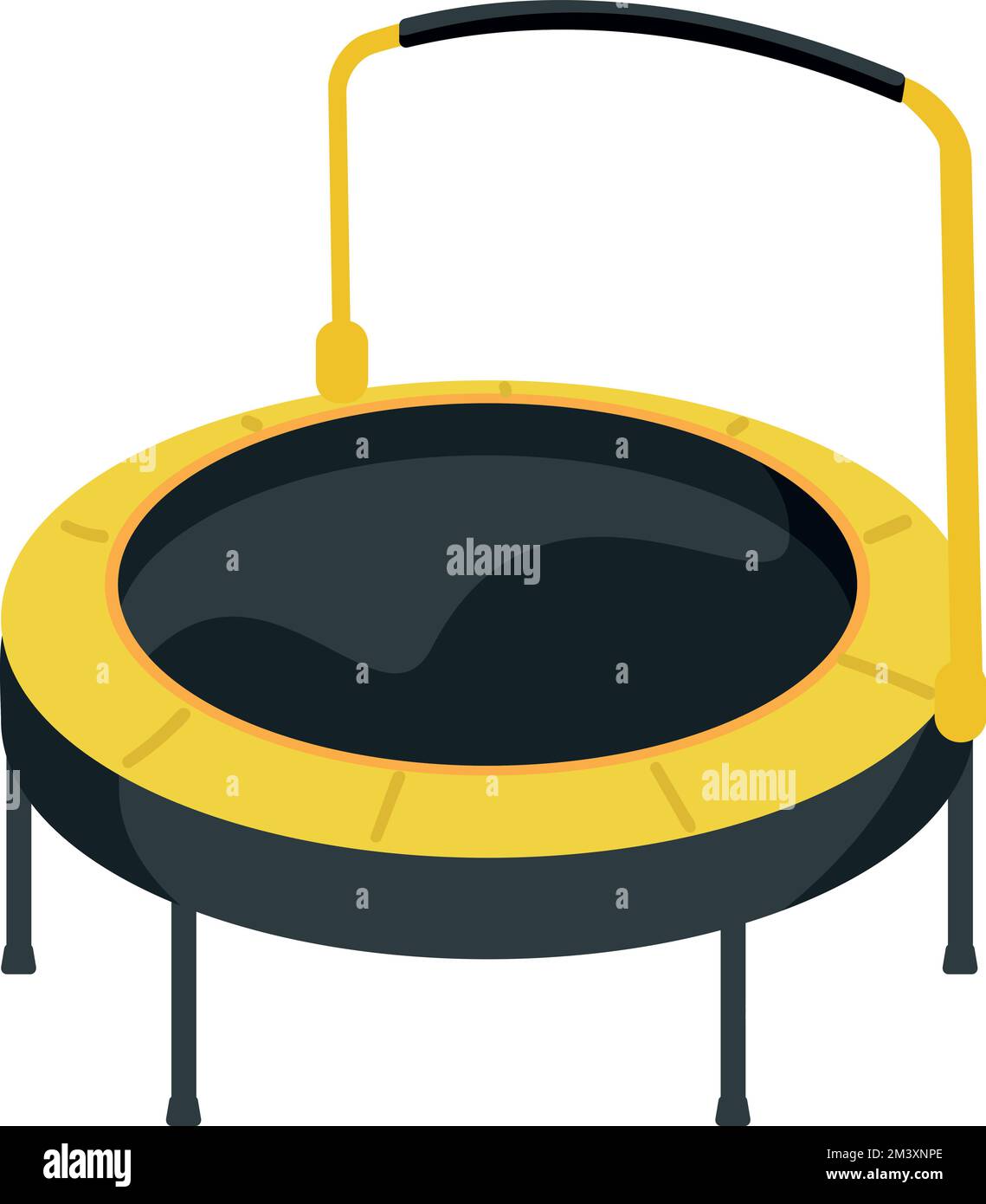 Fitness trampoline icon cartoon vector. Elastic jump Stock Vector Image ...