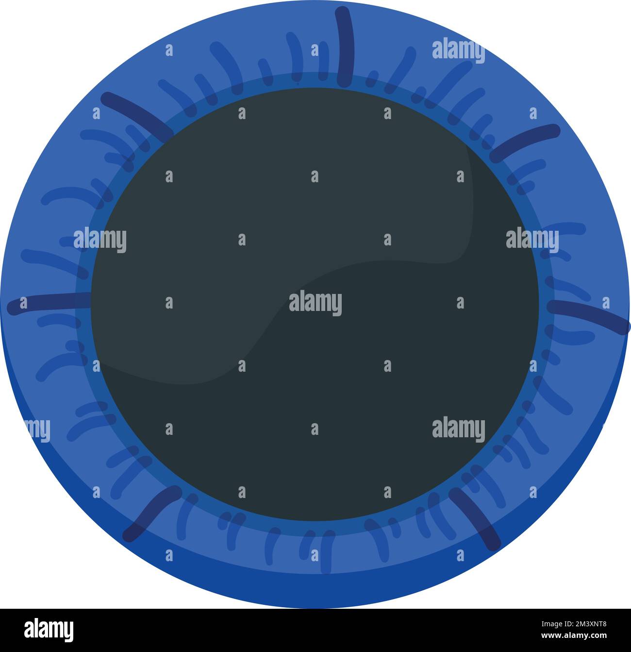 Top view trampoline icon cartoon vector. Fitness indoor Stock Vector ...