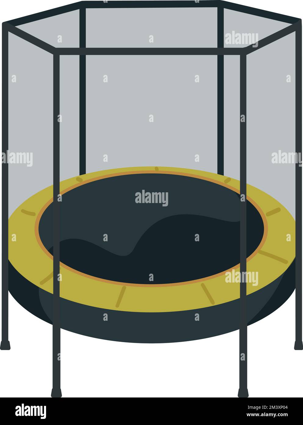 Rubber trampoline icon cartoon vector. Elastic fitness Stock Vector ...