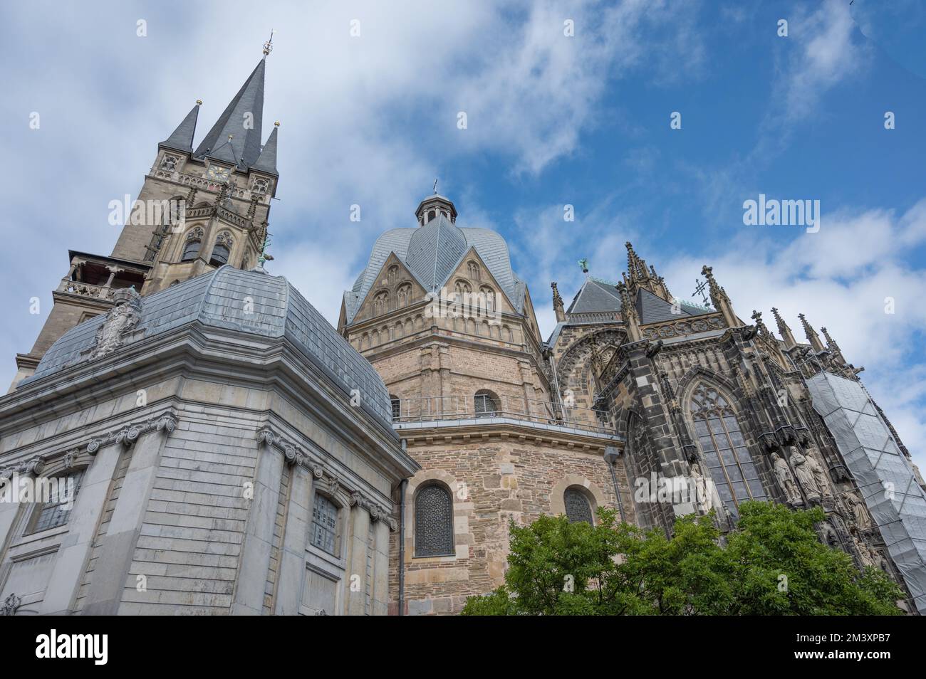 Aachen september 2022: The facade of the Aachen Cathedral Stock Photo ...
