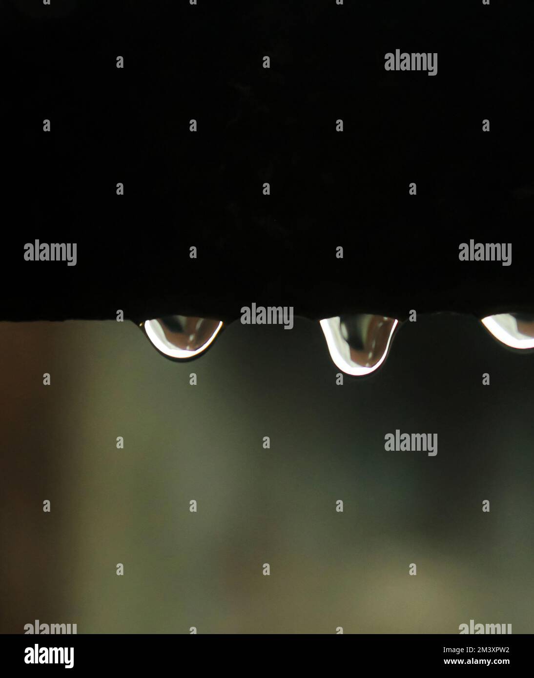 A vertical shot of raindrops water detail in balcony Stock Photo - Alamy