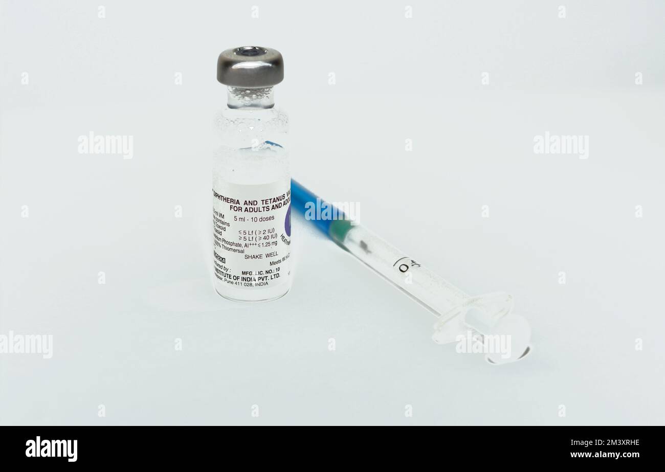 Cairo, Egypt, December 12 2022: Diphtheria Tetanus Vaccine for ...