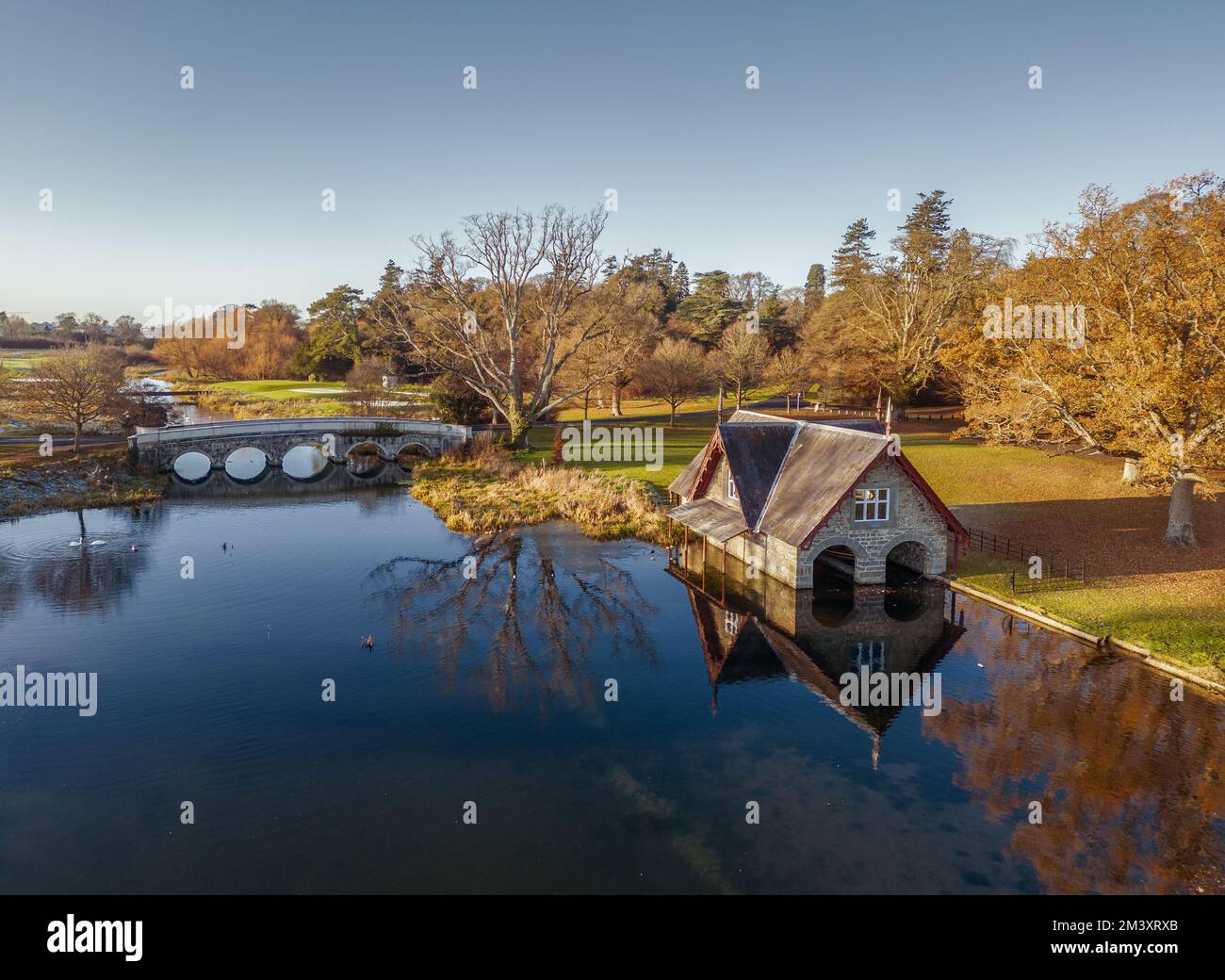 Carton House reflections on a fine December afternoon Stock Photo - Alamy