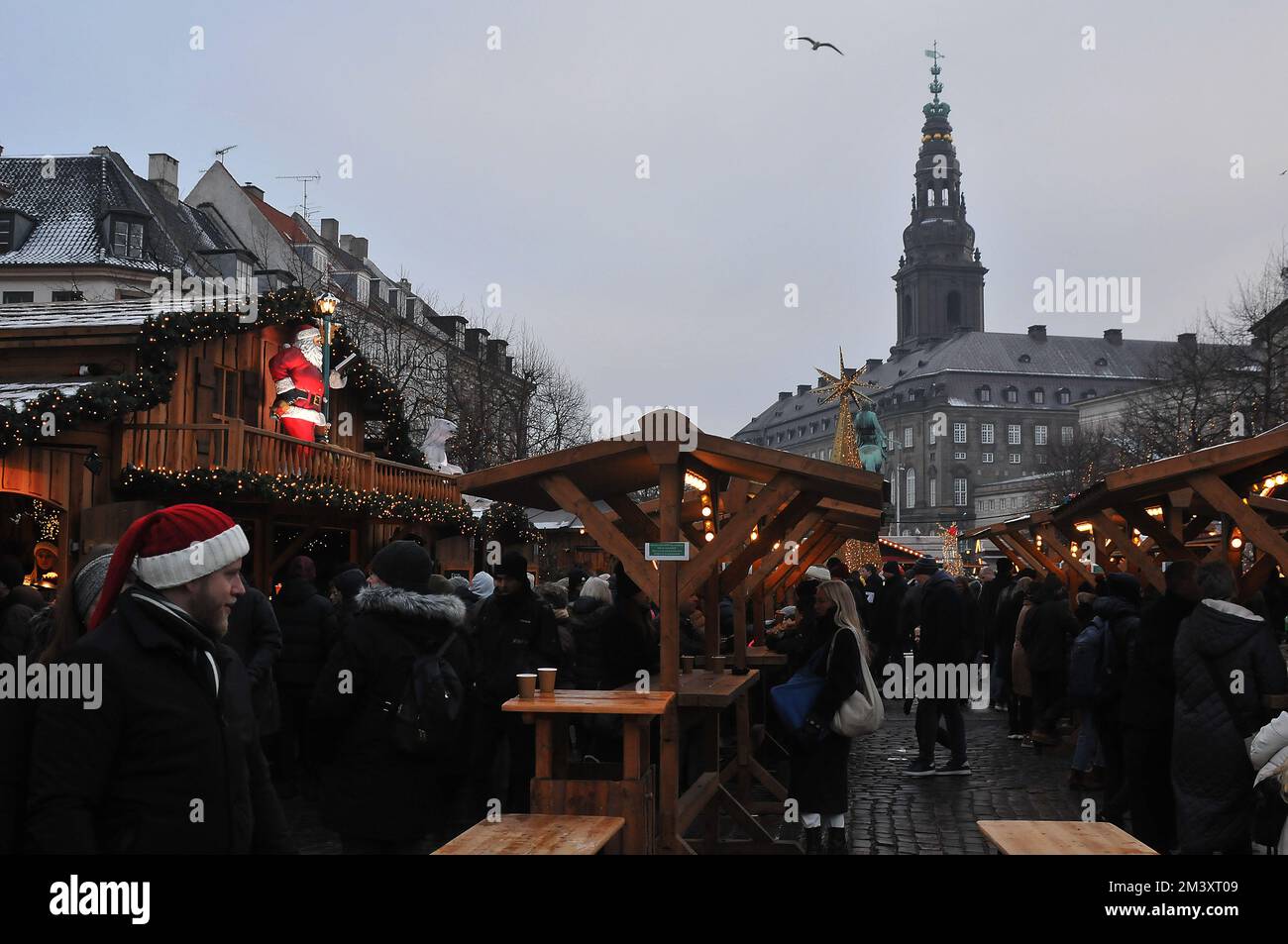 Copenhagen/Denmark/17 December 2022/ Christmas visitors and tourists at ...