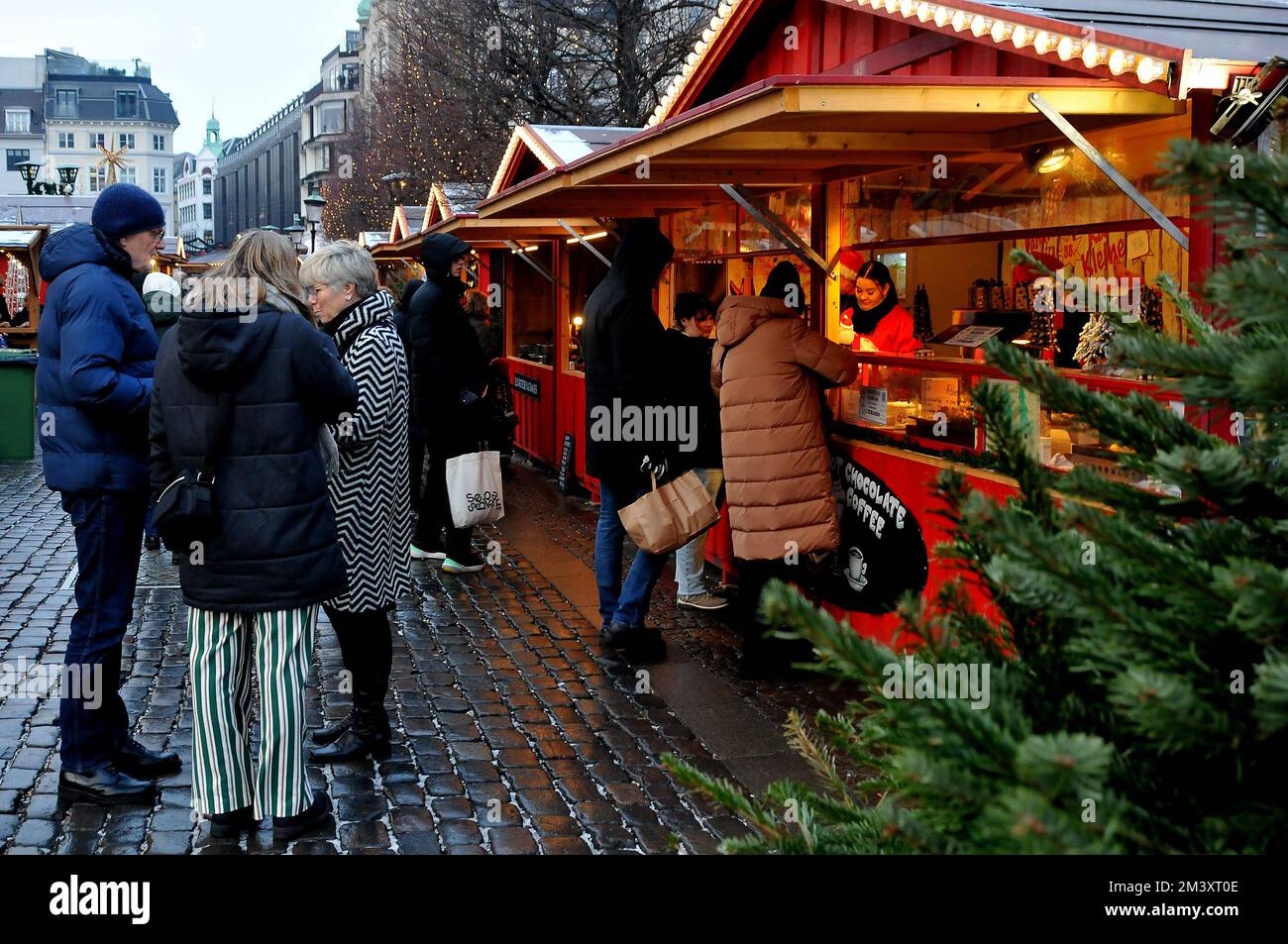 Copenhagen/Denmark/17 December 2022/ Christmas visitors and tourists at ...