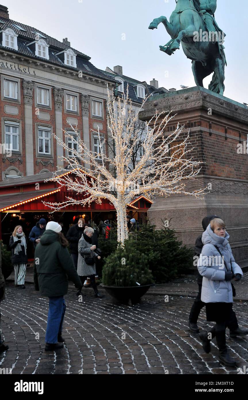 Copenhagen/Denmark/17 December 2022/ Christmas visitors and tourists at ...