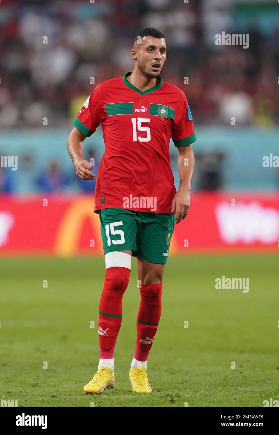 Morocco's Selim Amallah during the FIFA World Cup third place play-off ...