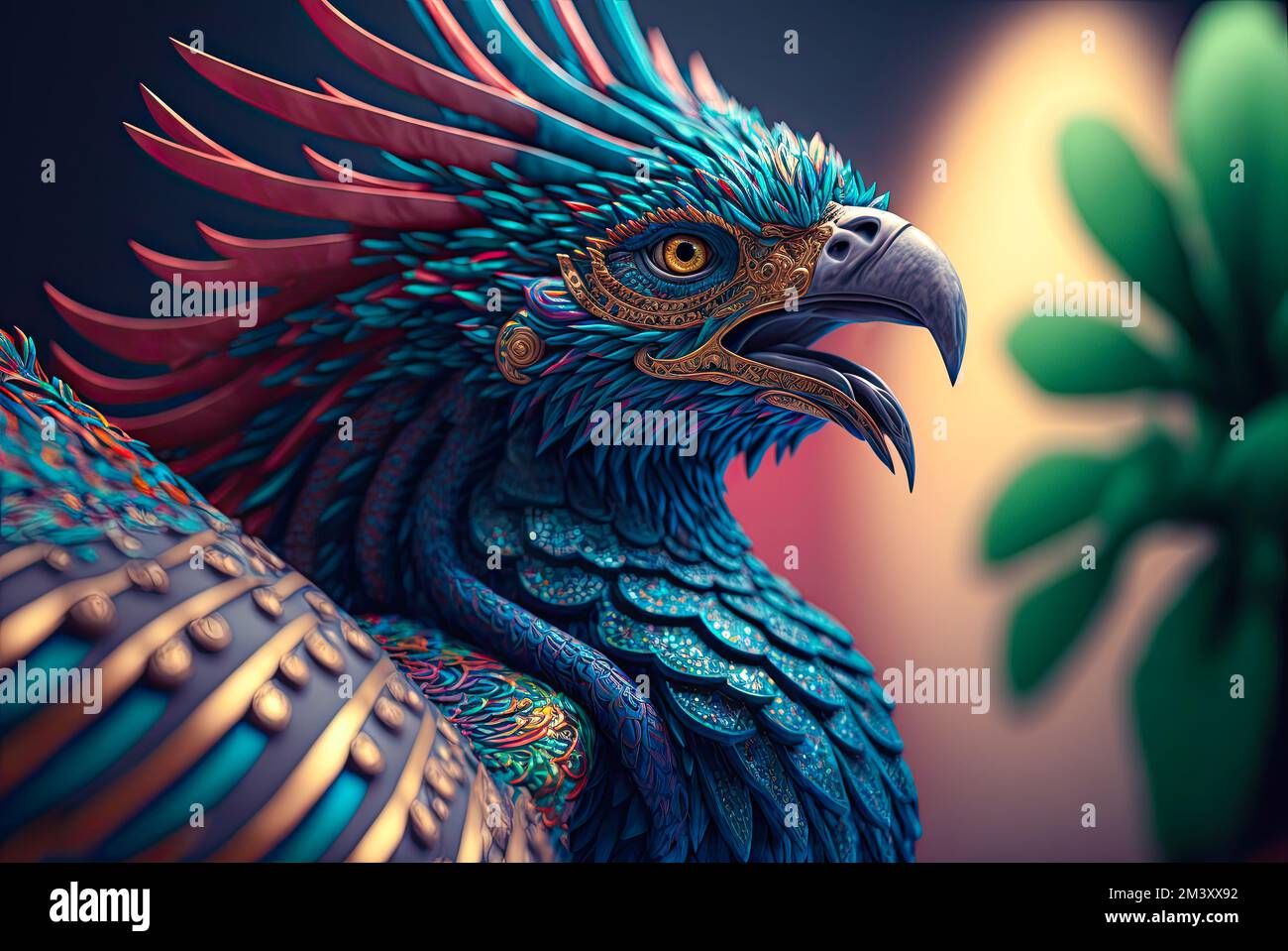 Feathered serpent of quetzalcoatl hi-res stock photography and images - Alamy