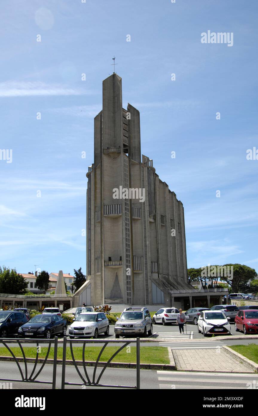 MODERN ARCHITECTURE - ROYAN CATHEDRAL - CHARENTE MARITIME FRANCE ...