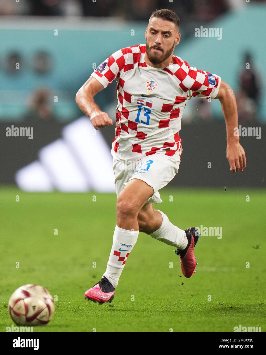 Nikola Vlasic of Croatia during the FIFA World Cup Qatar 2022 match ...