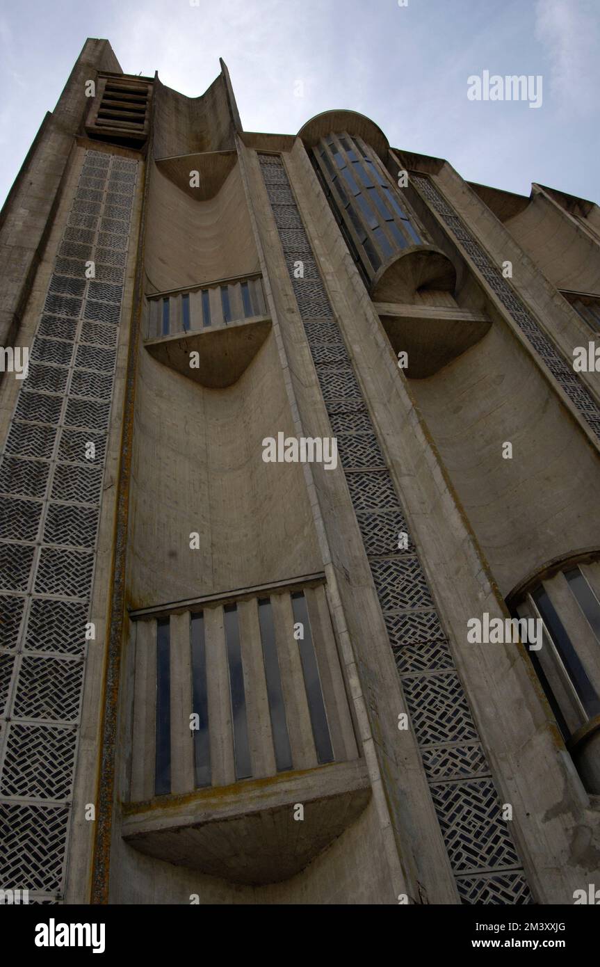 MODERN ARCHITECTURE - ROYAN CATHEDRAL - CHARENTE MARITIME FRANCE ...