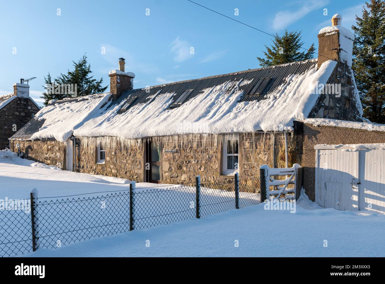 Auchnarrow, Moray, UK. 17th Dec, 2022. This is a house in the very ...