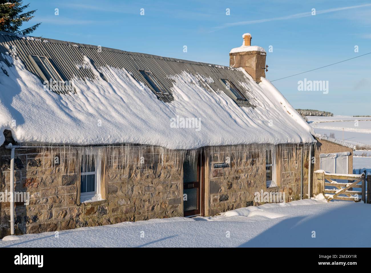 Auchnarrow, Moray, UK. 17th Dec, 2022. This is a house in the very ...