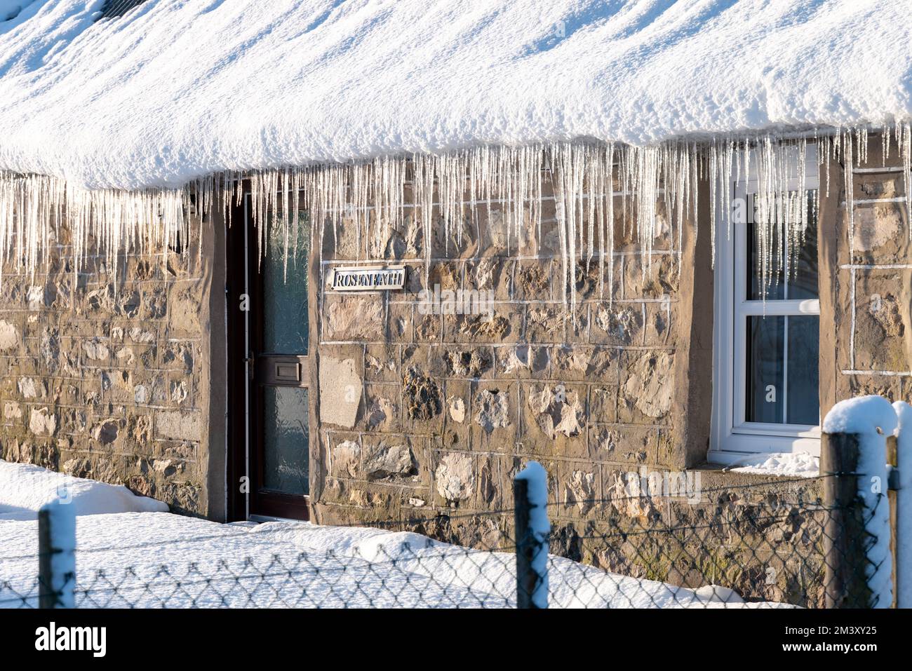 Auchnarrow, Moray, UK. 17th Dec, 2022. This is a house in the very ...