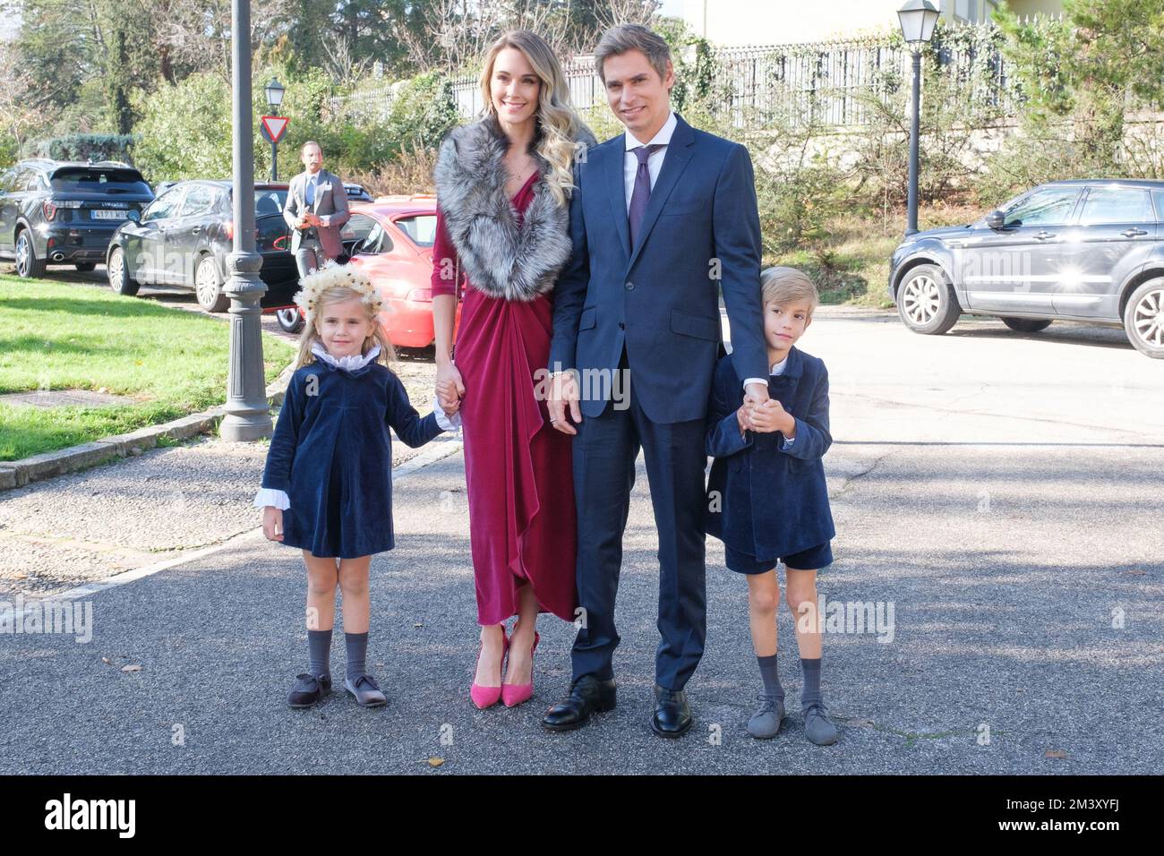 Madrid, Spain. 17th Dec, 2022. Astrid Klisans and Carlos Baute with ...