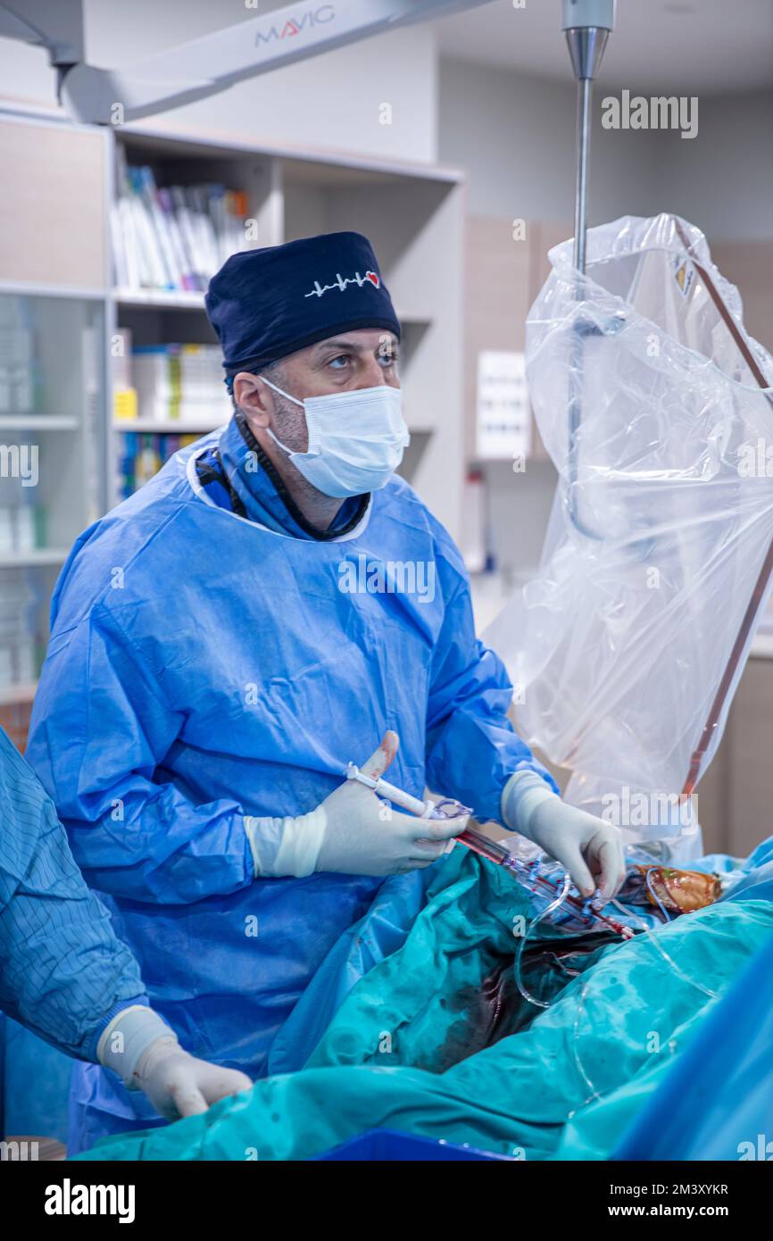 Istanbul, Turkey - September 20, 2022 ; heart operating room. Heart ...