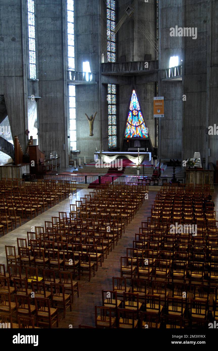 MODERN ARCHITECTURE - ROYAN CATHEDRAL - CHARENTE MARITIME FRANCE ...