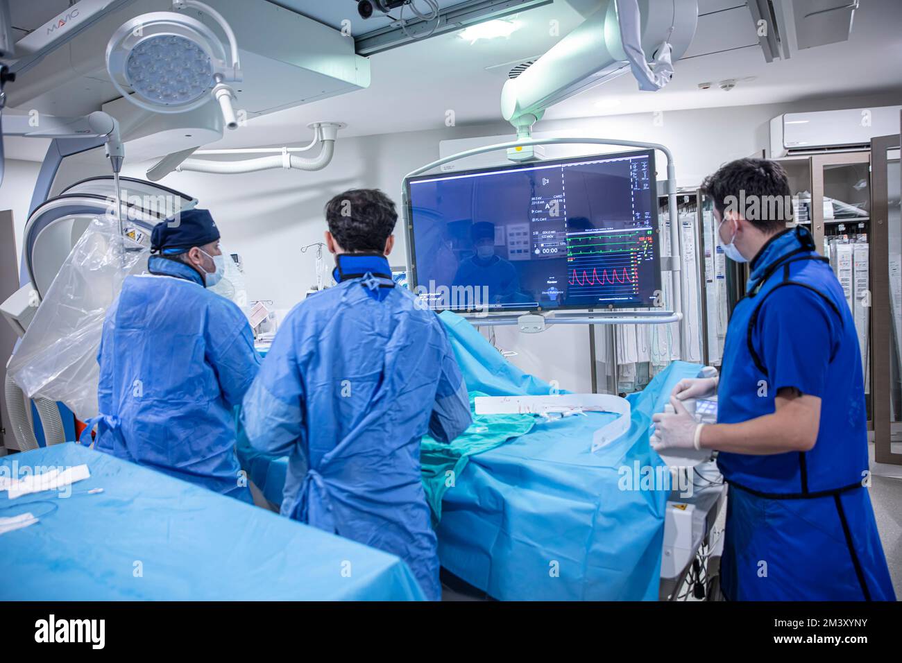 Istanbul, Turkey - September 20, 2022 ; heart operating room. Heart ...