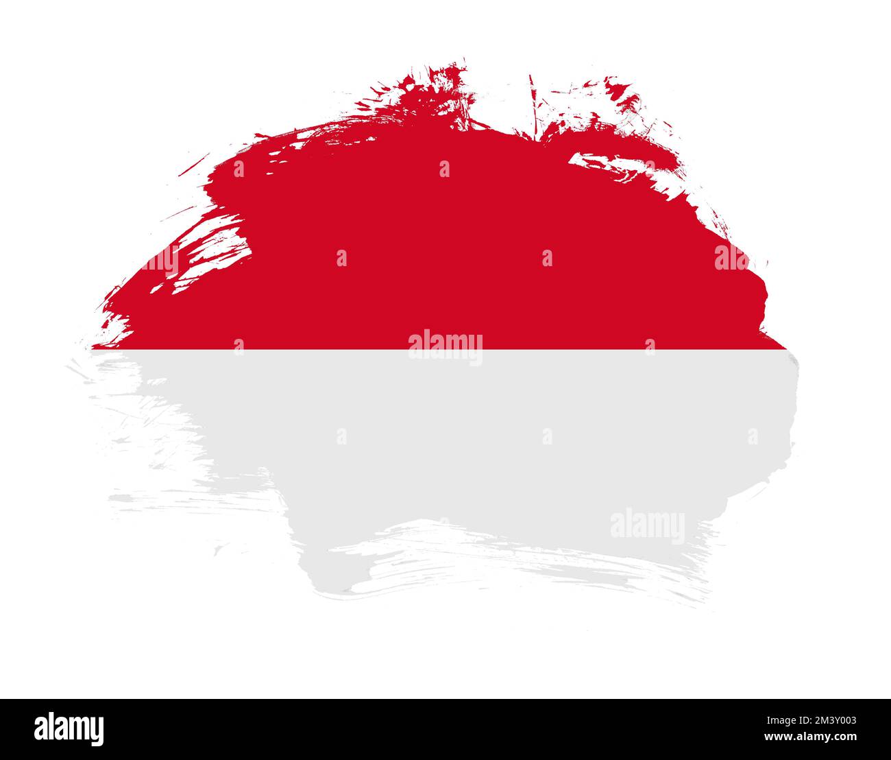 Monaco flag painted on hi-res stock photography and images - Alamy