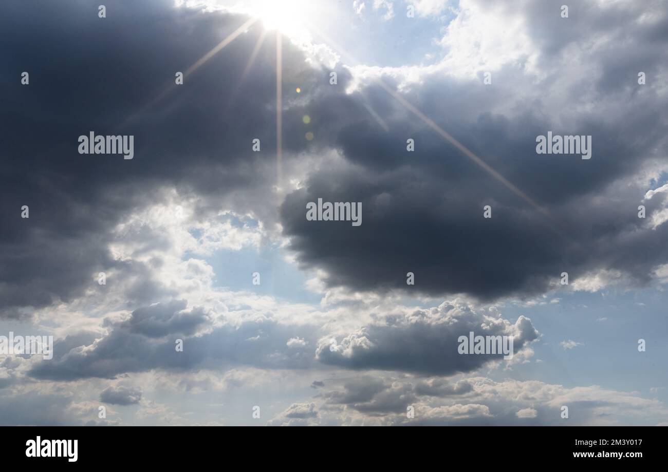 Before heavy rain storm. On the sky Stock Photo - Alamy