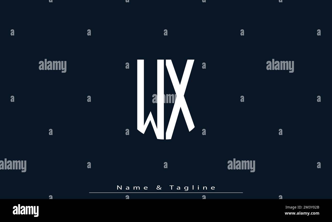 Alphabet letters Initials Monogram logo WX , XW Stock Vector Image ...