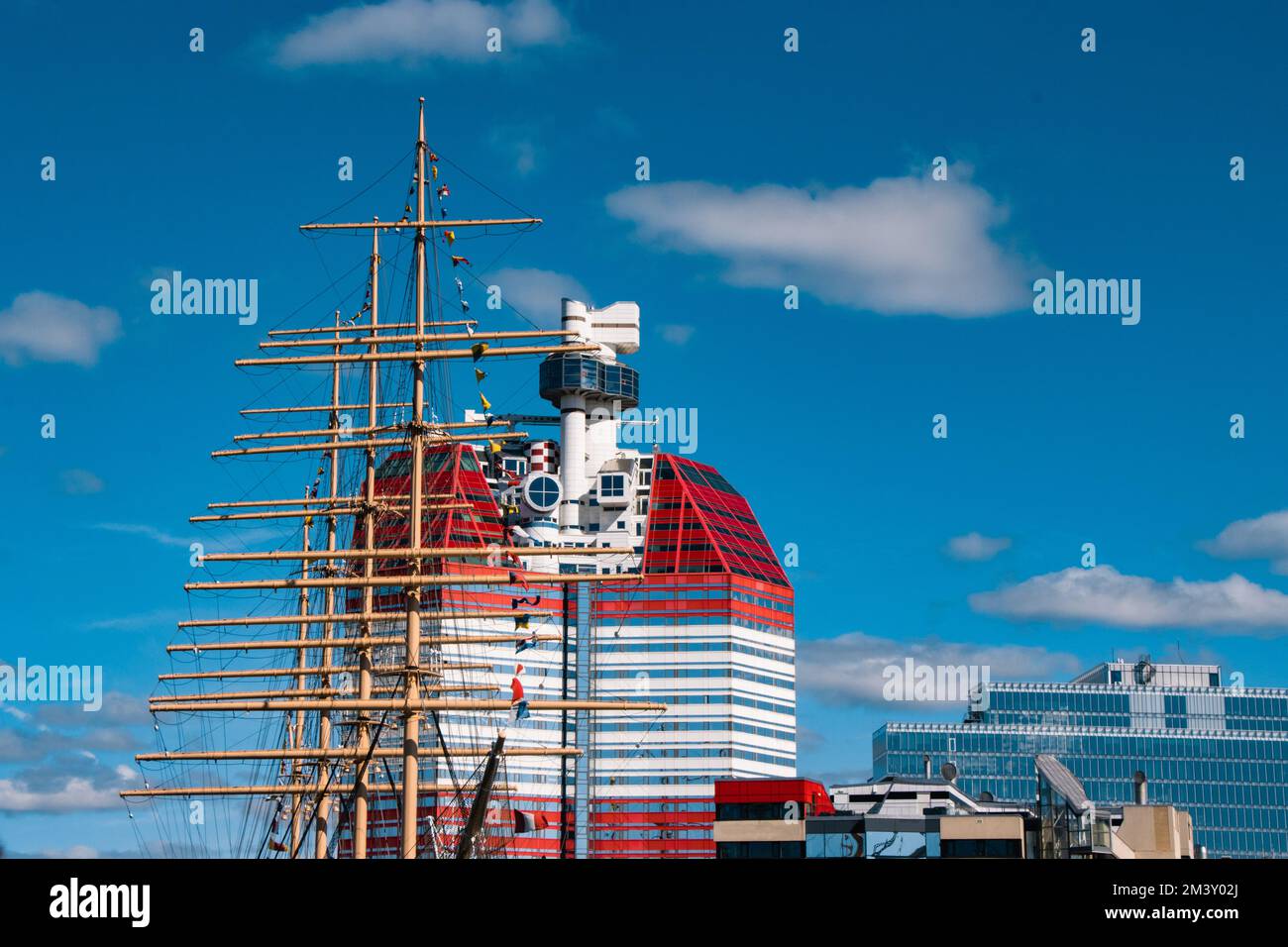 European City Street and Old Buildings, Canal, Central Station in ...