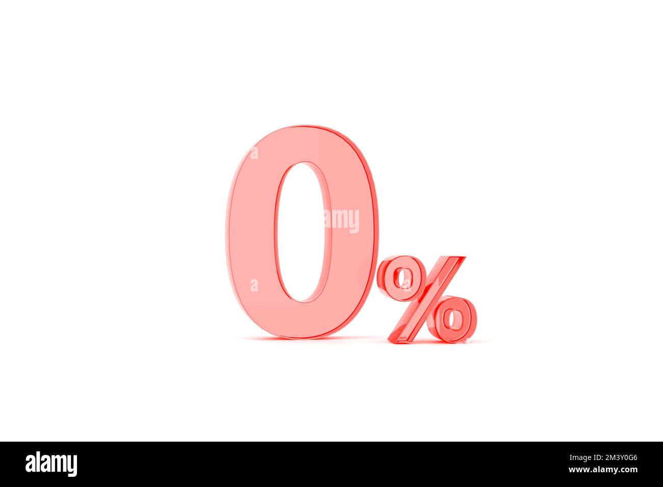 3D. Percentage icon 3D in red glass on white background 3d illustration ...