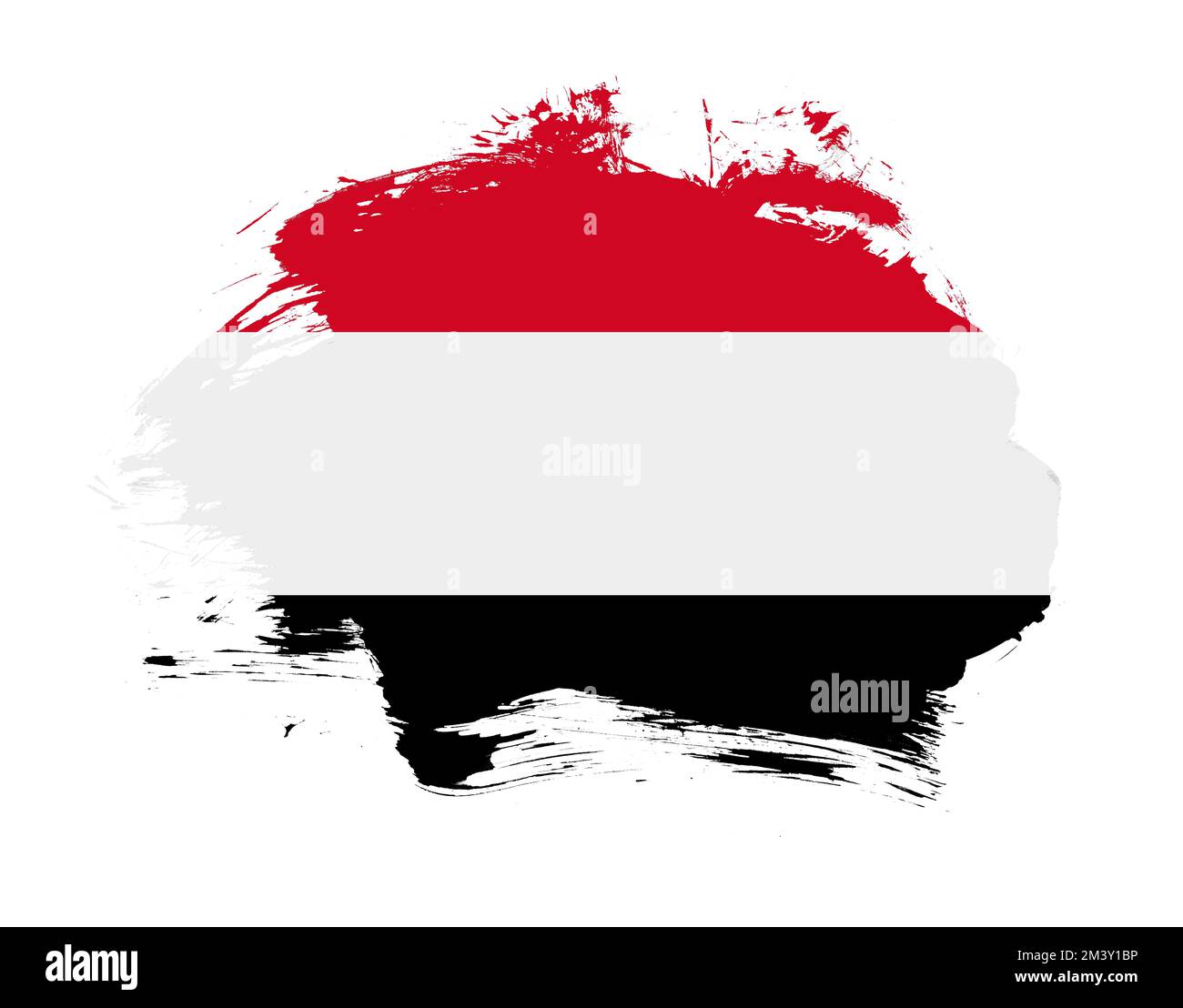 Egypt flag painted on minimal brush stroke background Stock Photo - Alamy