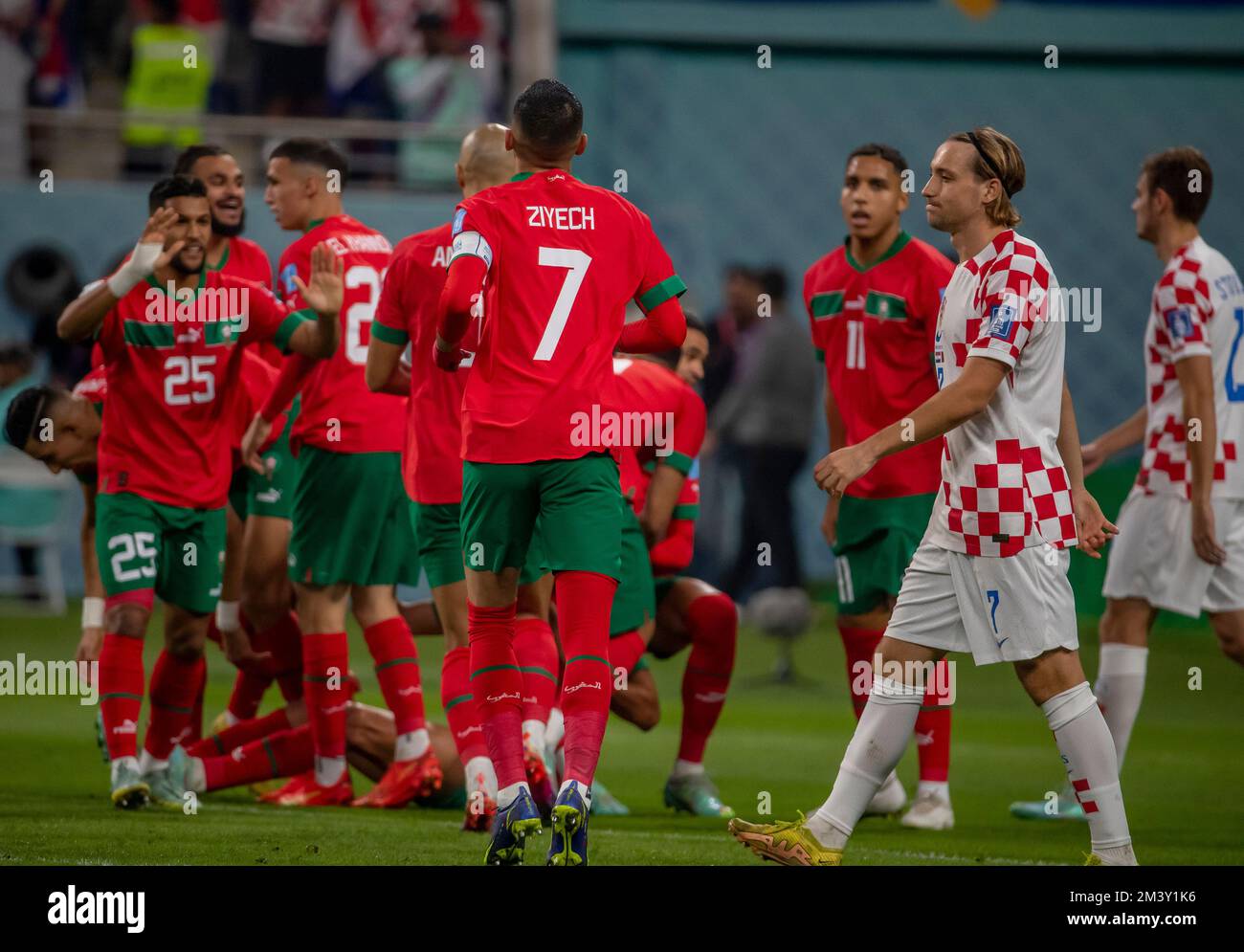 Doha, Qatar. 17th Dec, 2022. Party Croatia vs Morocco, match valid for ...